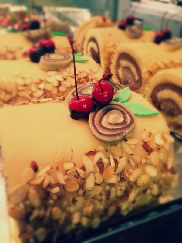 Marzipan Yule log - Andersen’s Danish Bakery & Restaurant