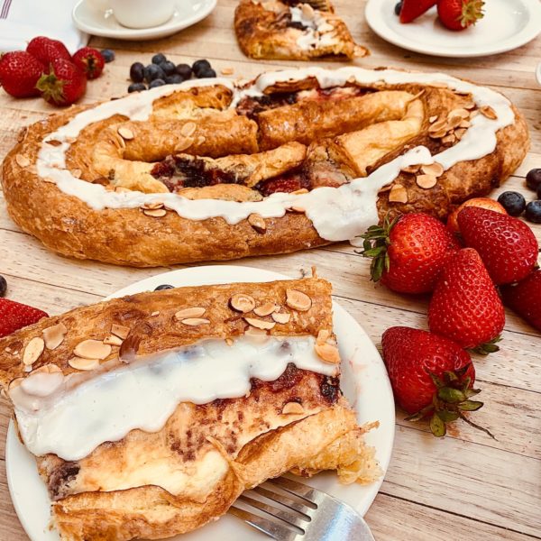 Marzipan Yule log - Andersen’s Danish Bakery & Restaurant